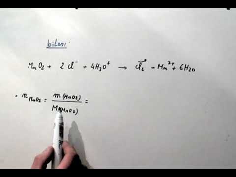 Réaction d'oxydo-réduction en chimie : dioxyde de manganèse. - YouTube
