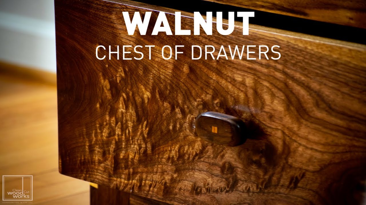 Walnut Chest of Drawers Build Process - YouTube
