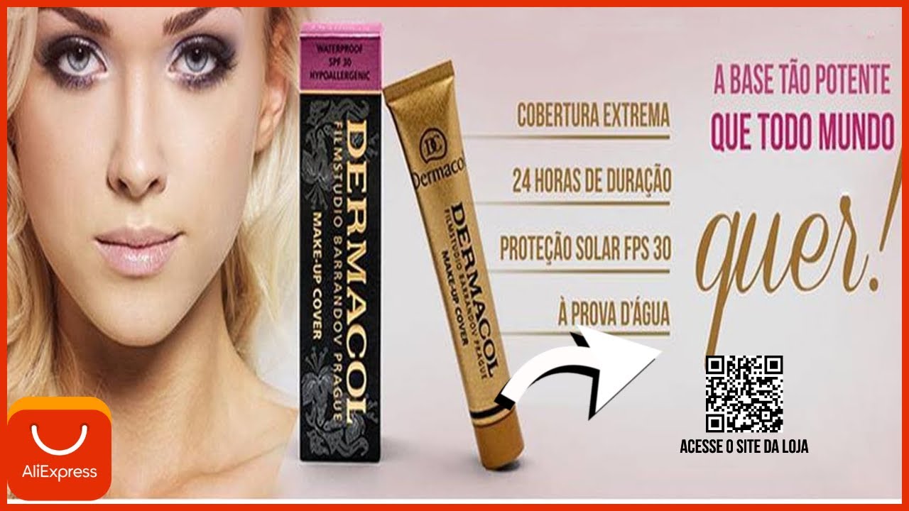 Base Dermacol Original 100 Corretivo De Alta Cobertura Youtube