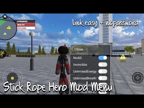 Update baru - stickman rope hero mod menu - YouTube
