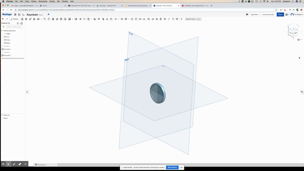 Onshape Keychain - YouTube