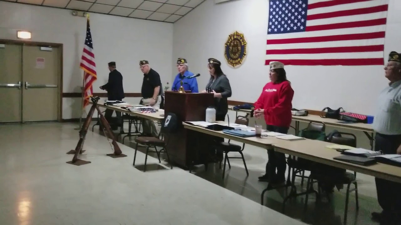 Post Everlasting Ceremony for Johnston-Blessman Post 38 of The American ...