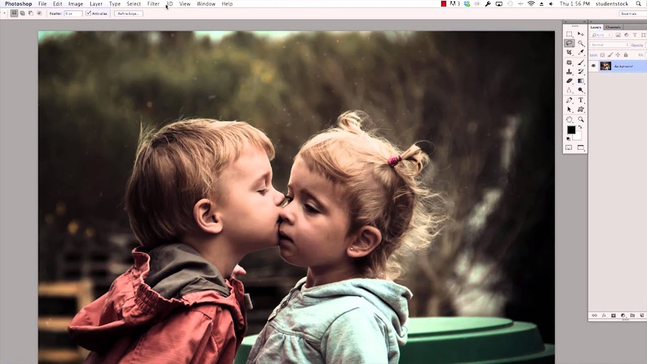 Photoshop Tutorial - How To Quickly Remove Dust And Scratches - YouTube