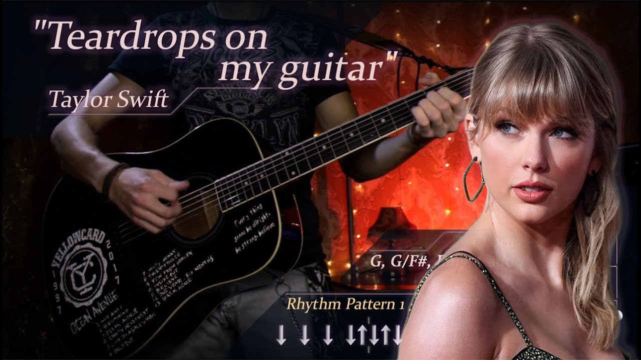 Taylor Swift - Teardrops On My Guitar | Guitar cover/tutorial | Play ...