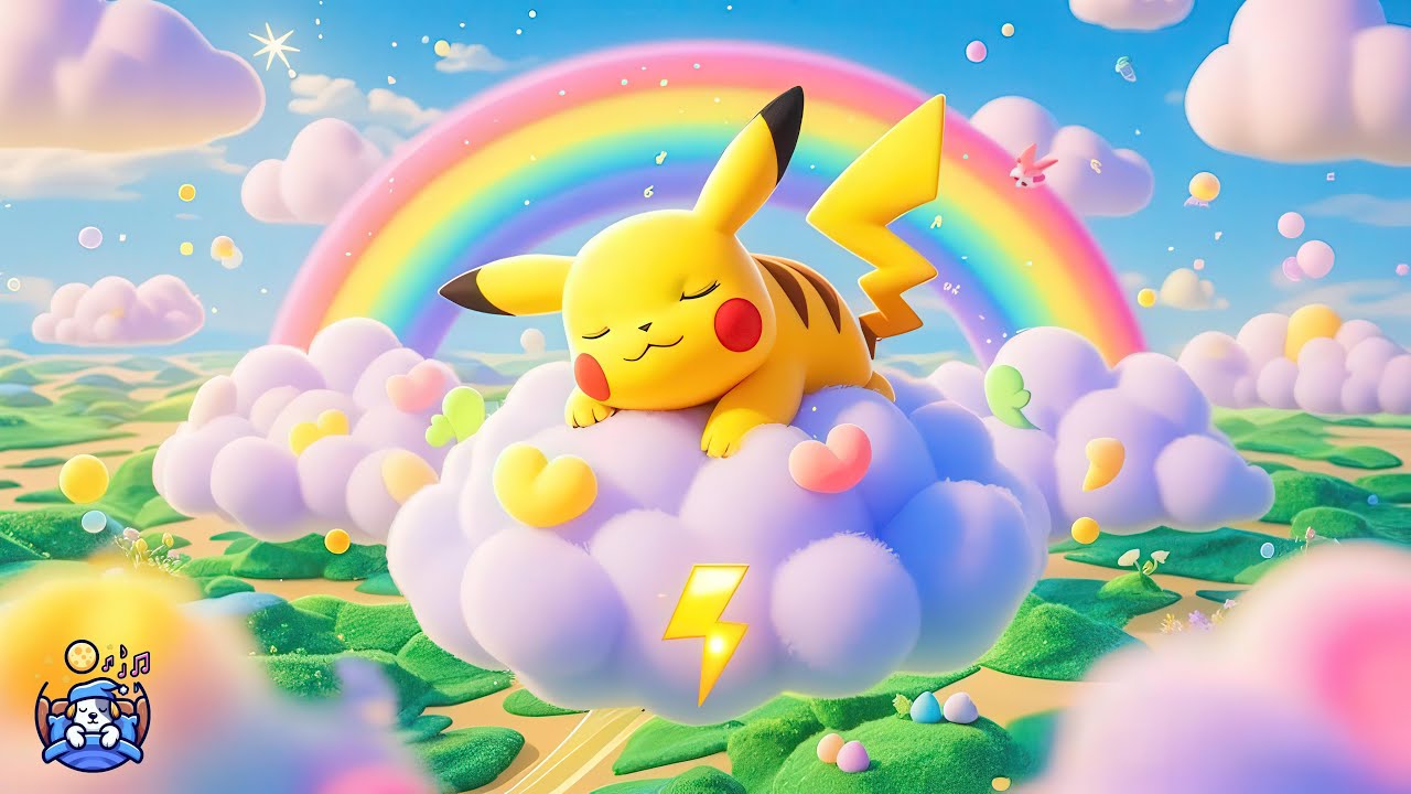 Deep Sleep Journey with Pikachu🌙 Gentle Piano Melodies for Healing ...