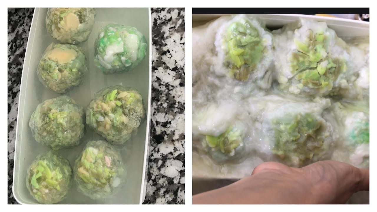 Soaked Soap / Mushy Soap with Green Recycled Ball Soaps - YouTube