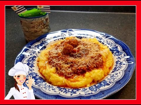 POLENTA CON TUCO ( SALSA PARA PASTA)A MI MANERA🥩🍅🥓 POLENTA WITH TUCO ...