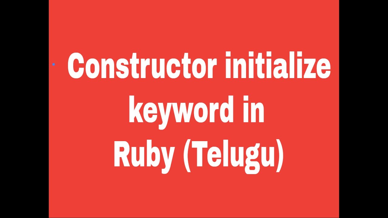 Constructor And Parameterized Constructor Youtube 5973