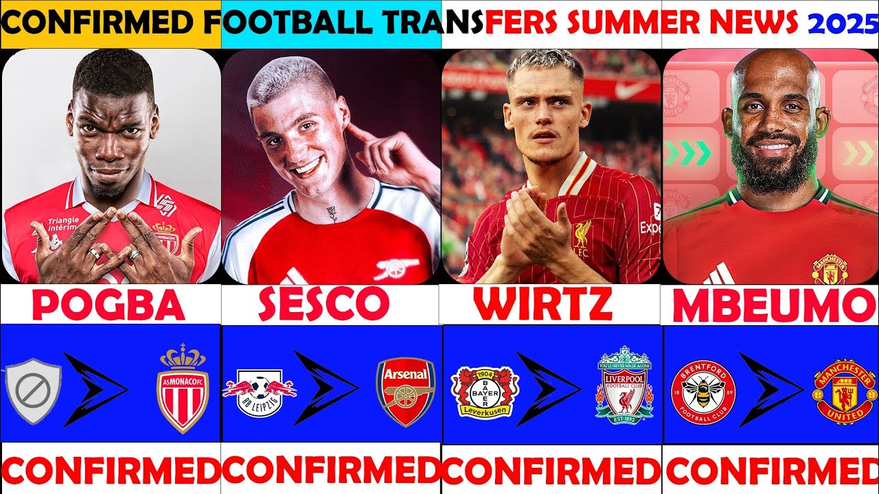 🚨THE LATEST CONFIRMED TRANSFER NEWS AND RUMOURS SUMMER TRANSFERS 2025 ...