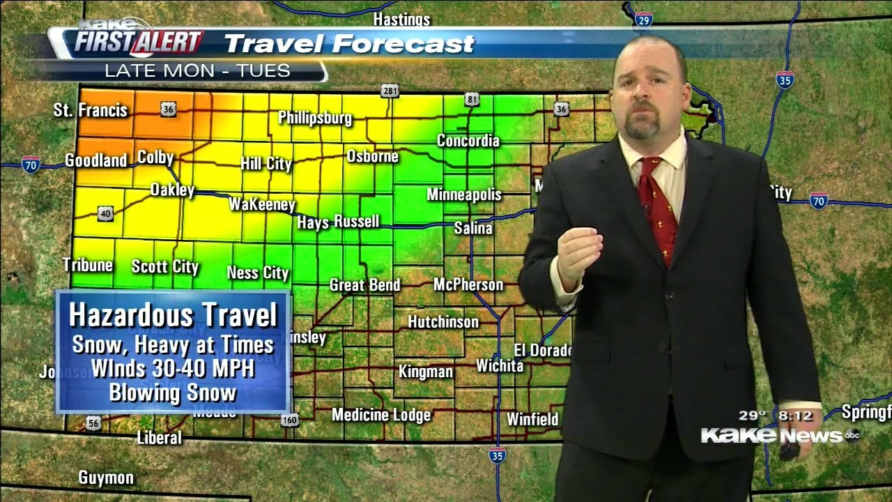 KAKE-TV Weather Anchor Full Forecast (November 24, 2019) - YouTube