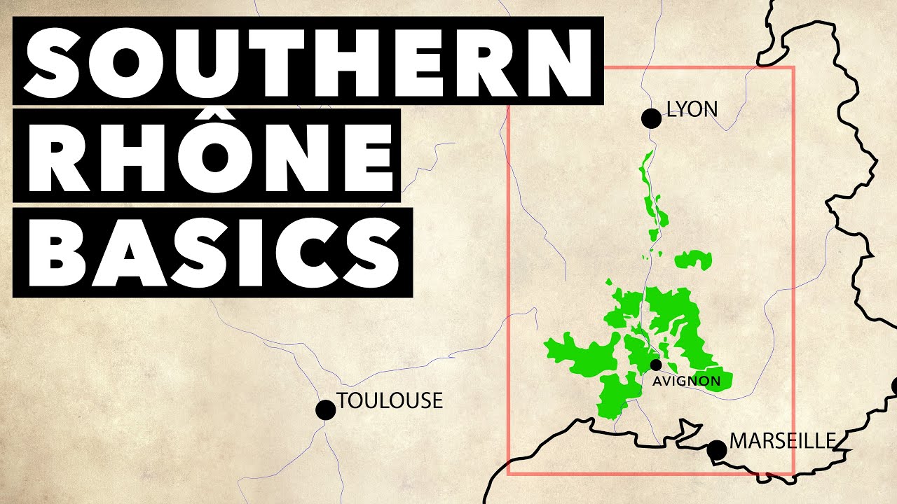 Wine 101 - SOUTHERN RHÔNE BASICS in 4 Minutes: History, Grapes, & Maps ...