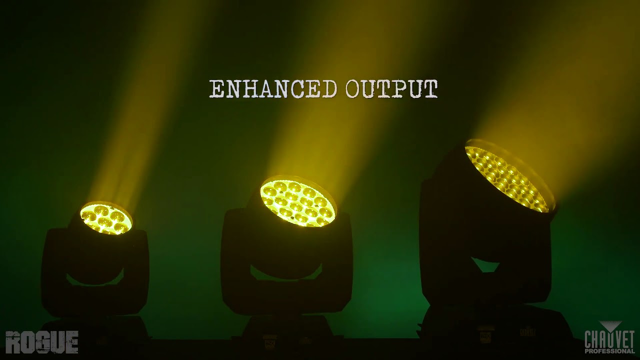 Rogue R1X Wash, R2X Wash & R3X Wash de CHAUVET Professional - YouTube