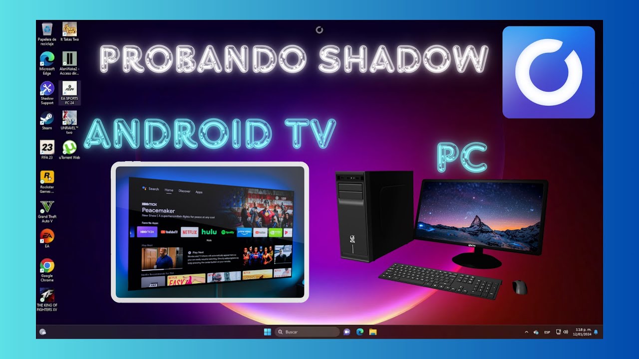 Shadow en Android TV y PC (Jugando desde LATAM) 🤯🎮 - YouTube