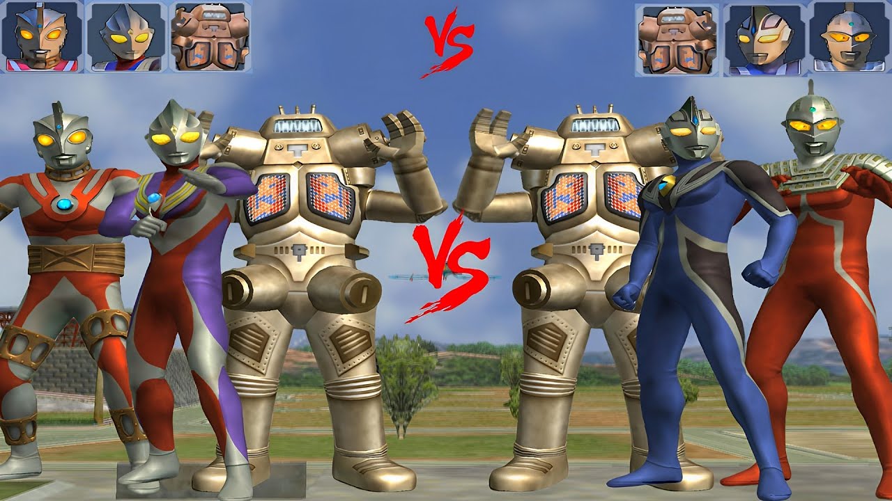 UFE3：Ace Robot/Ultraman Tiga/King Joe vs King Joe/Ultraman Agul/UItra ...