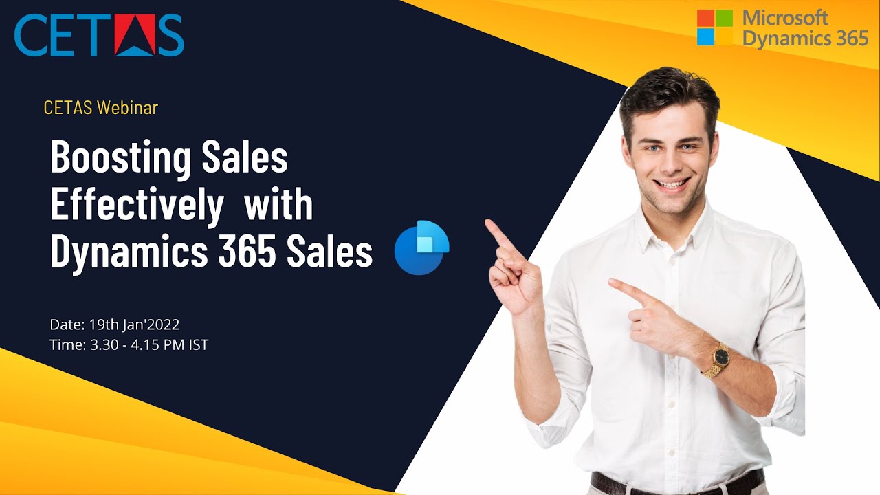 CETAS Webinar Boost your sales effectively with Dynamics 365 Sales - YouTube