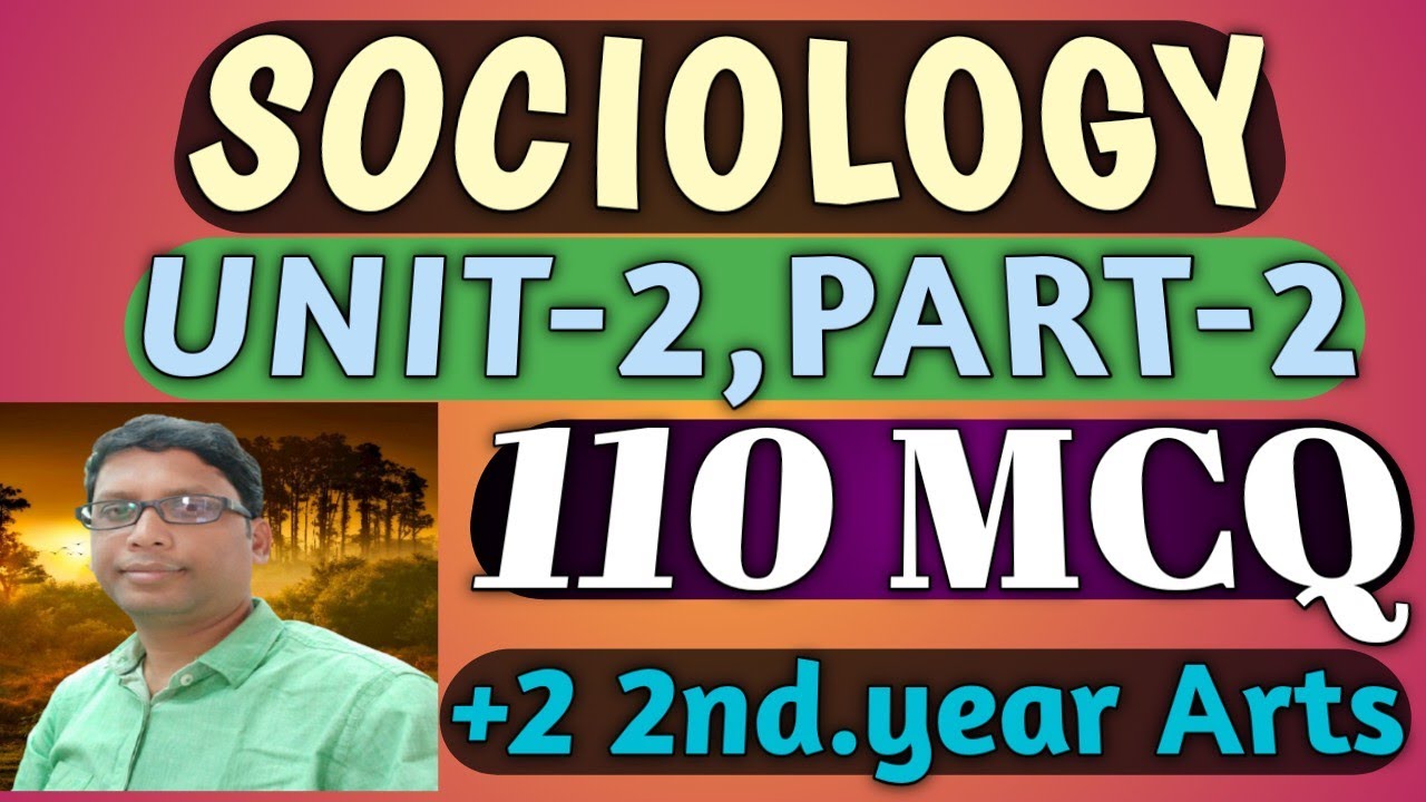 part-2/110 mcq/sociology class 12/chse learning hoop/sociology MCQ ...