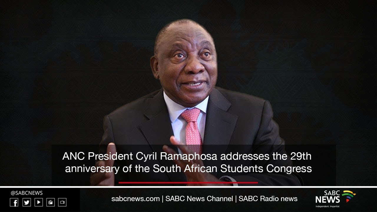 President Ramaphosa addresses the 29th anniversary of the South African ...