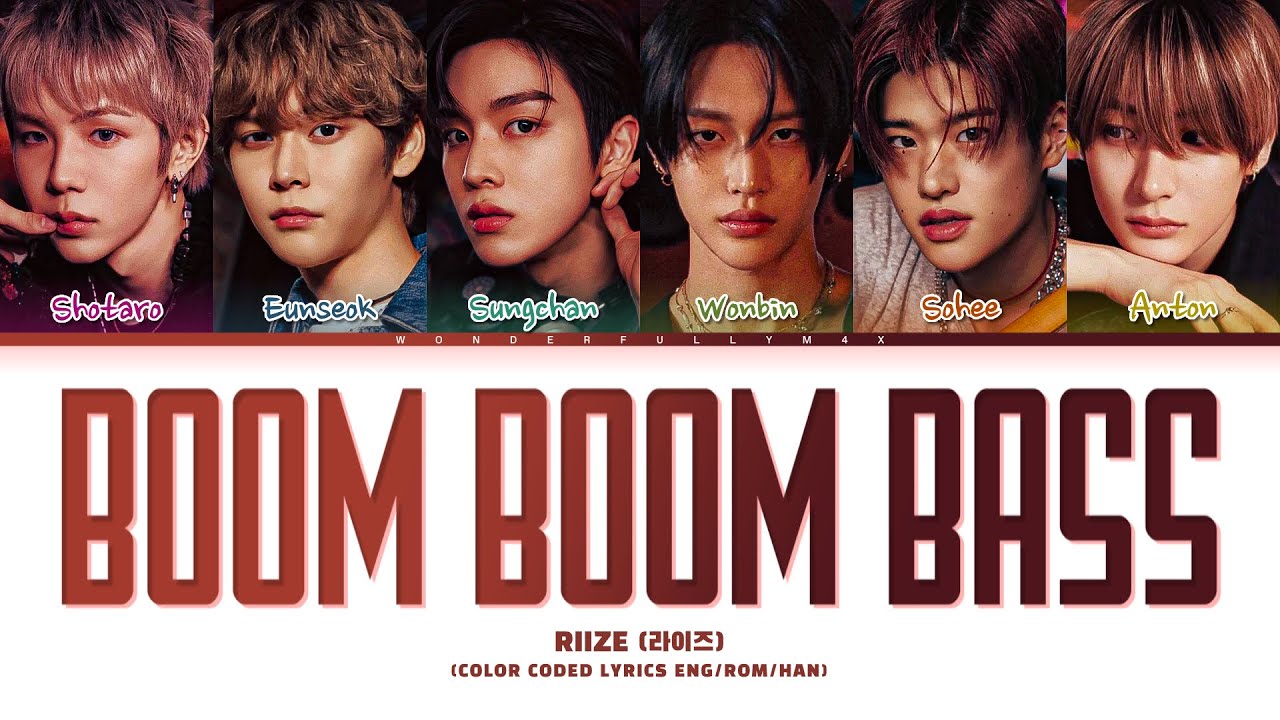 RIIZE 'Boom Boom Bass' Lyrics (라이즈 Boom Boom Bass 가사) (Color Coded ...