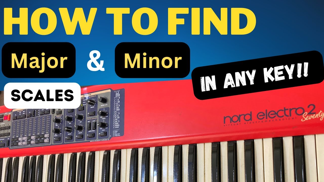 How to find the major or minor scale in any key on piano - YouTube