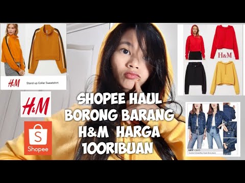 Haul Baju H&M Di Shopee Murah harga di bawah 100rb - YouTube