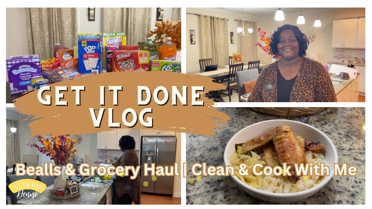 Getting It Done | BEALLS & Grocery Haul | Clean & Cook with Me - YouTube