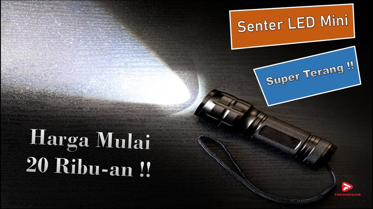 Terang Banget‼️ 5 REKOMENDASI LAMPU SENTER LED MINI PORTABLE SUPER ...