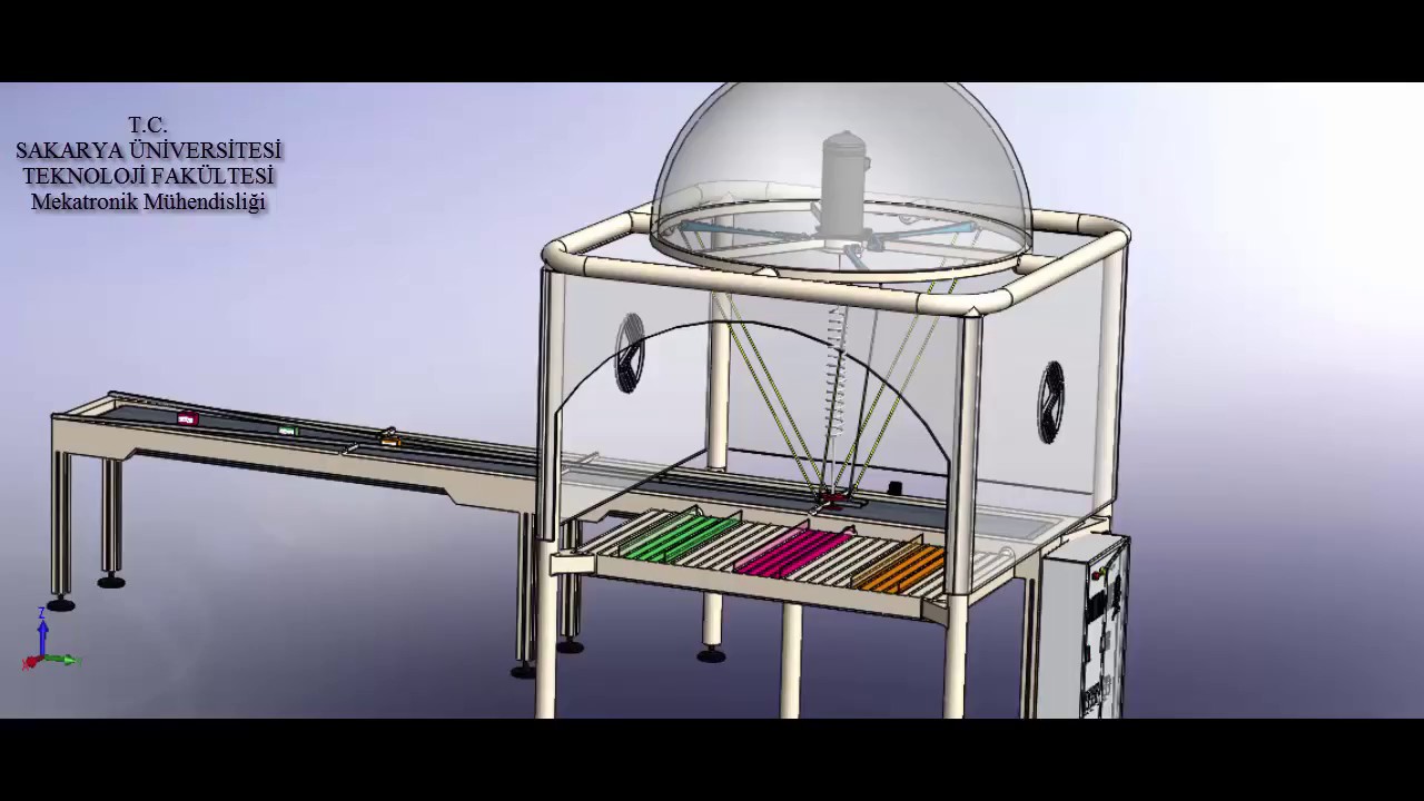 DELTA ROBOT SIMULASYON (SolidWorks Event-Based Motion) - YouTube