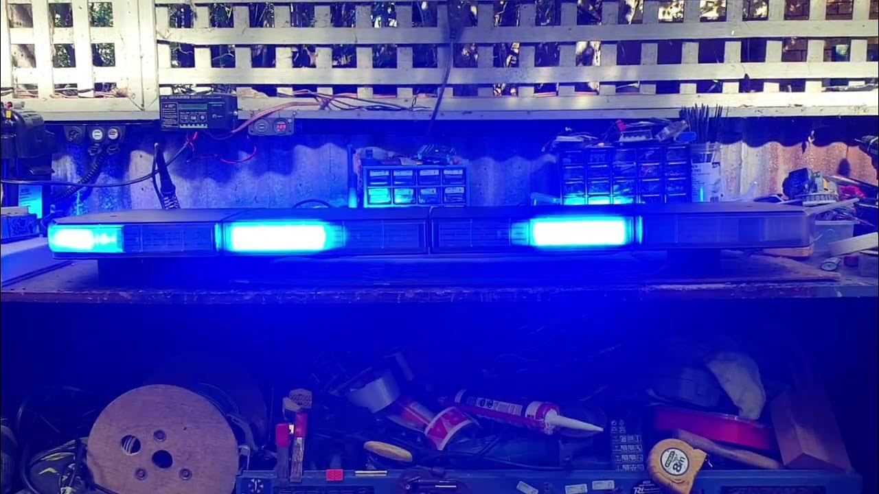 CODE 3 Blue Defender Lightbar - YouTube