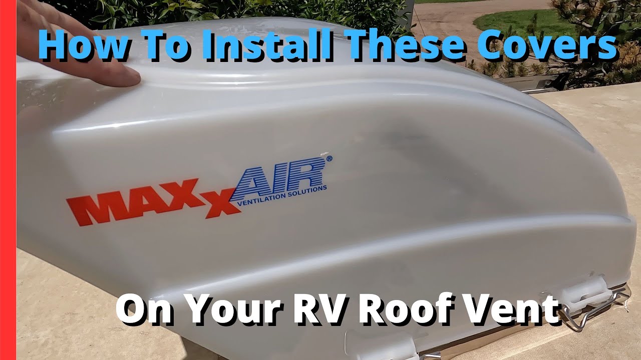 How to instal a Maxxair cover on your RV. - YouTube
