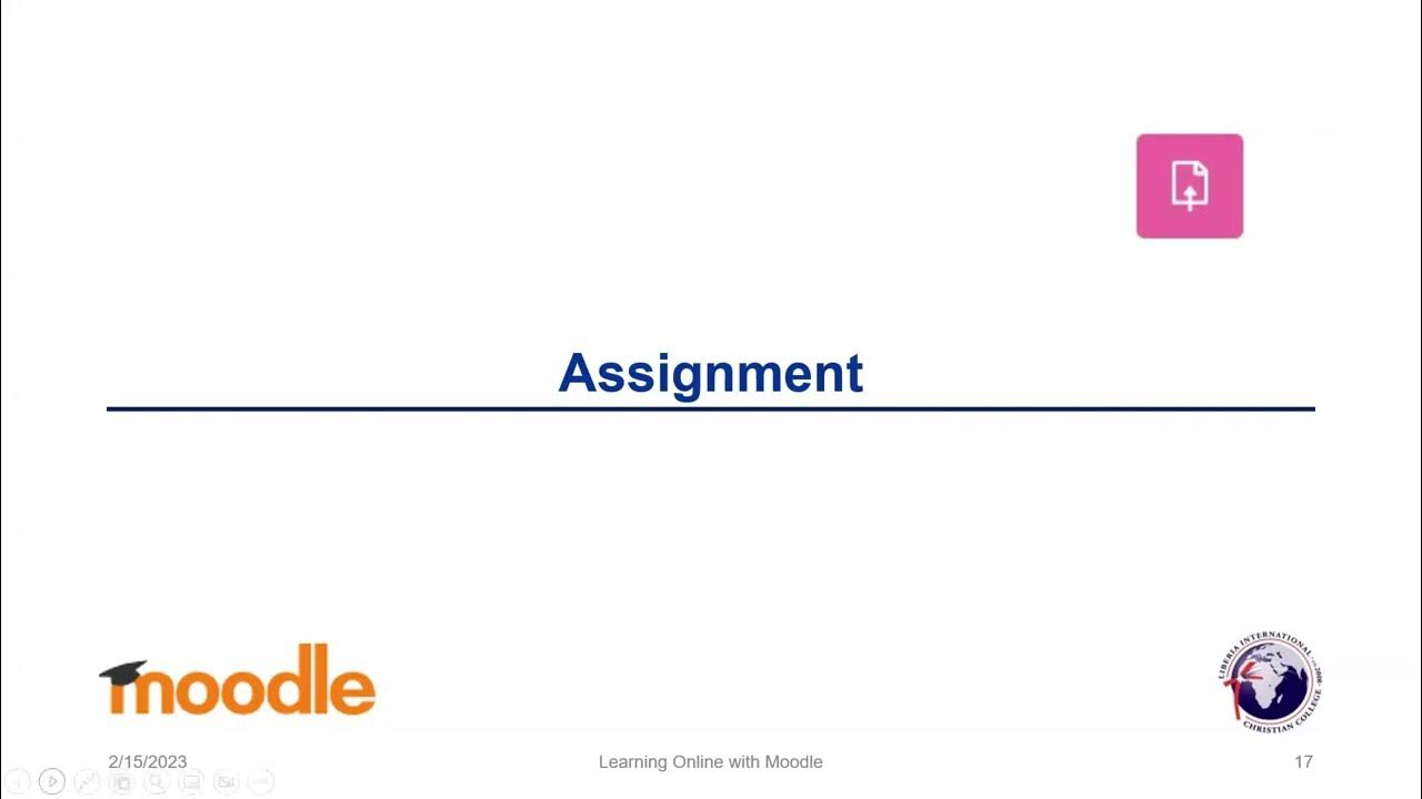 Moodle Assignment - YouTube