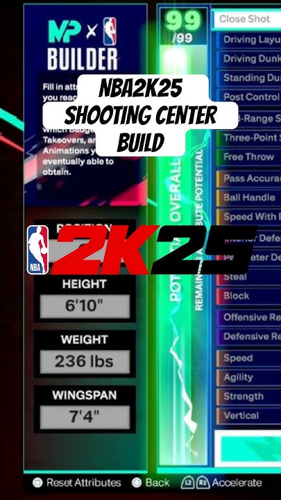 NBA2K25 BEST Shooting Center Build - YouTube