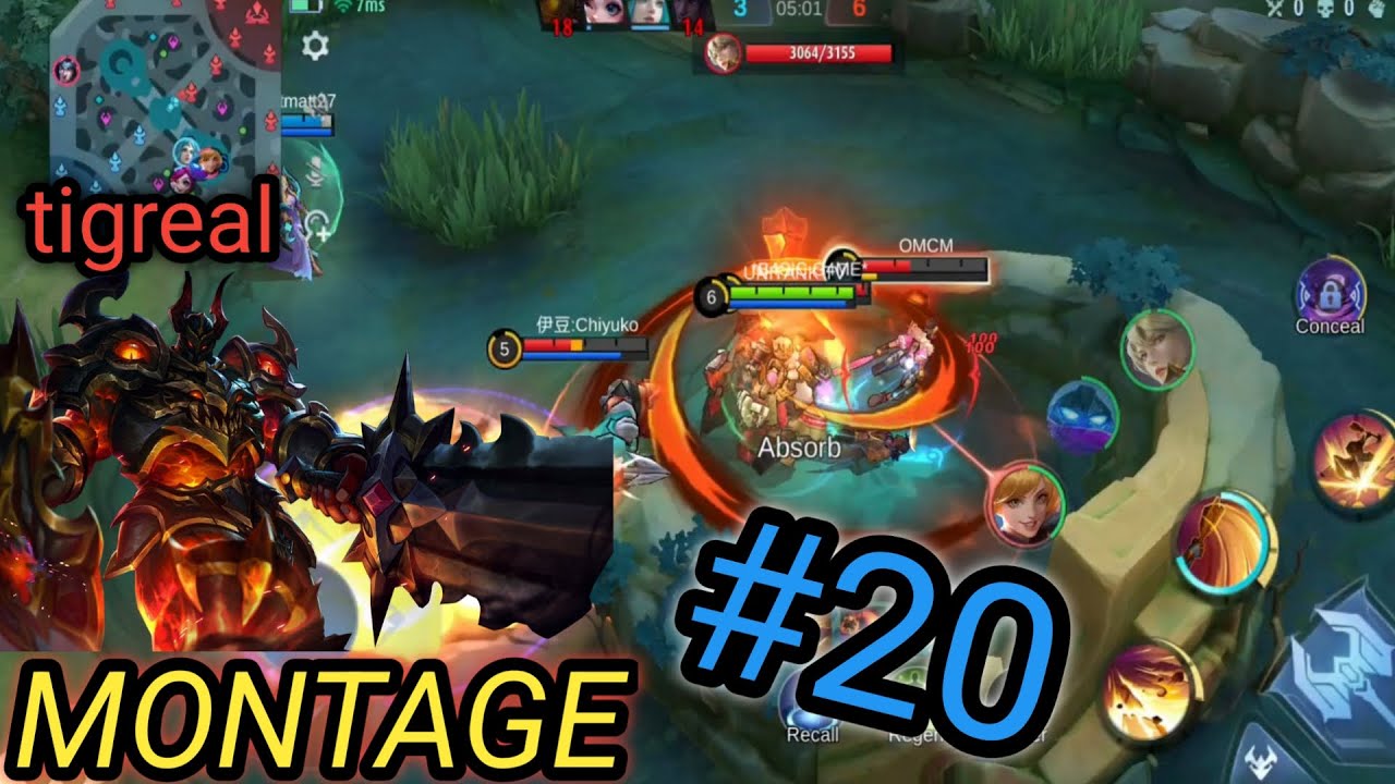 Tigreal tank montage | tigreal montage 20 mlbb tank best set | tigreal ...