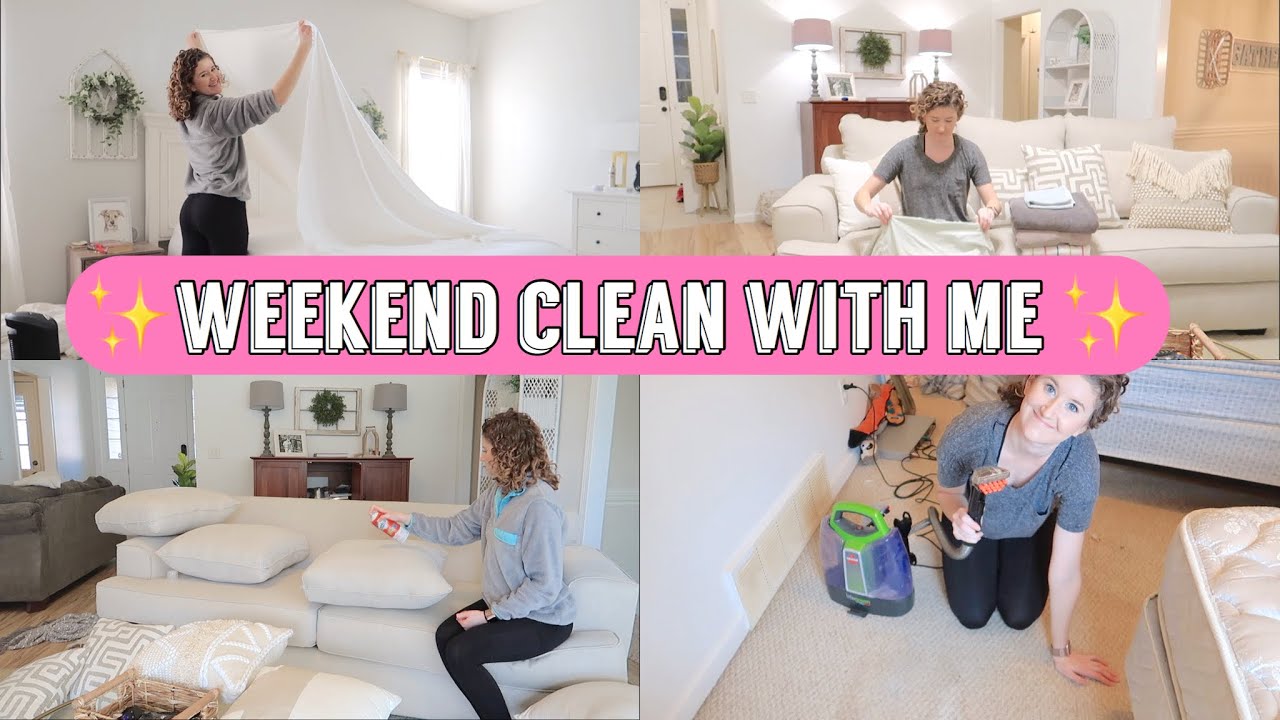 CLEAN WITH ME 2020 | REALISTIC WEEKEND CLEANING - YouTube