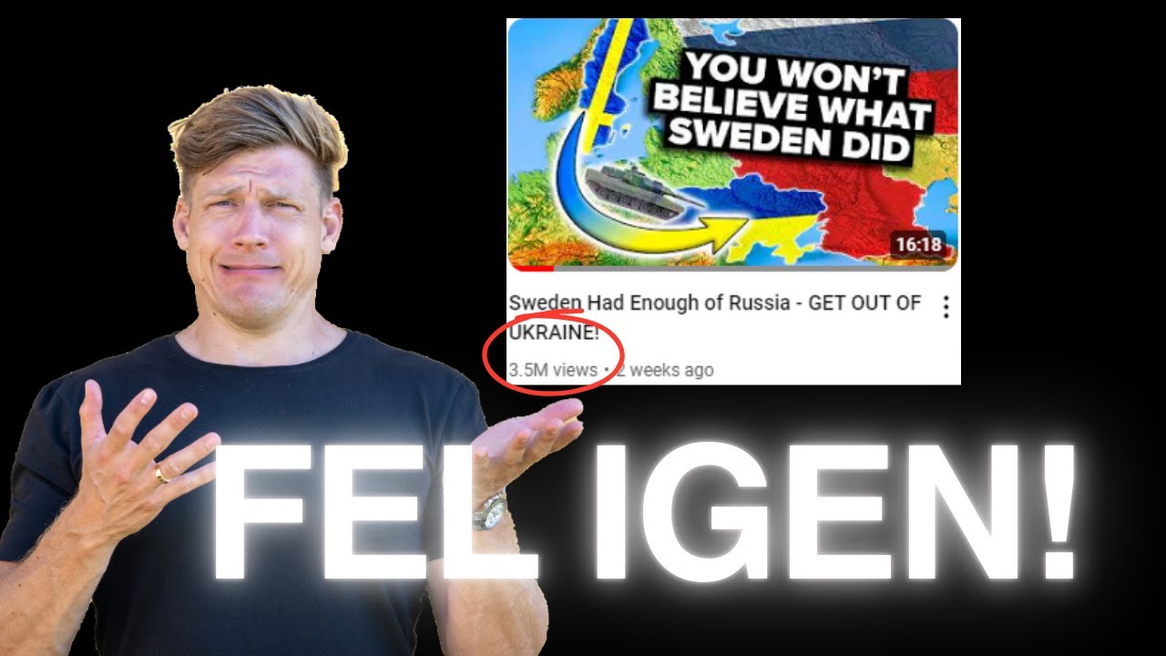 FEL! "SWEDEN HAD ENOUGH OF RUSSIA - GET OUT OF UKRAINE" - YouTube