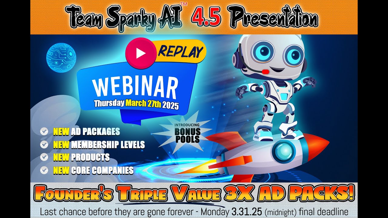 TEAM SPARKY AI - March 27th Webinar Replay! - YouTube