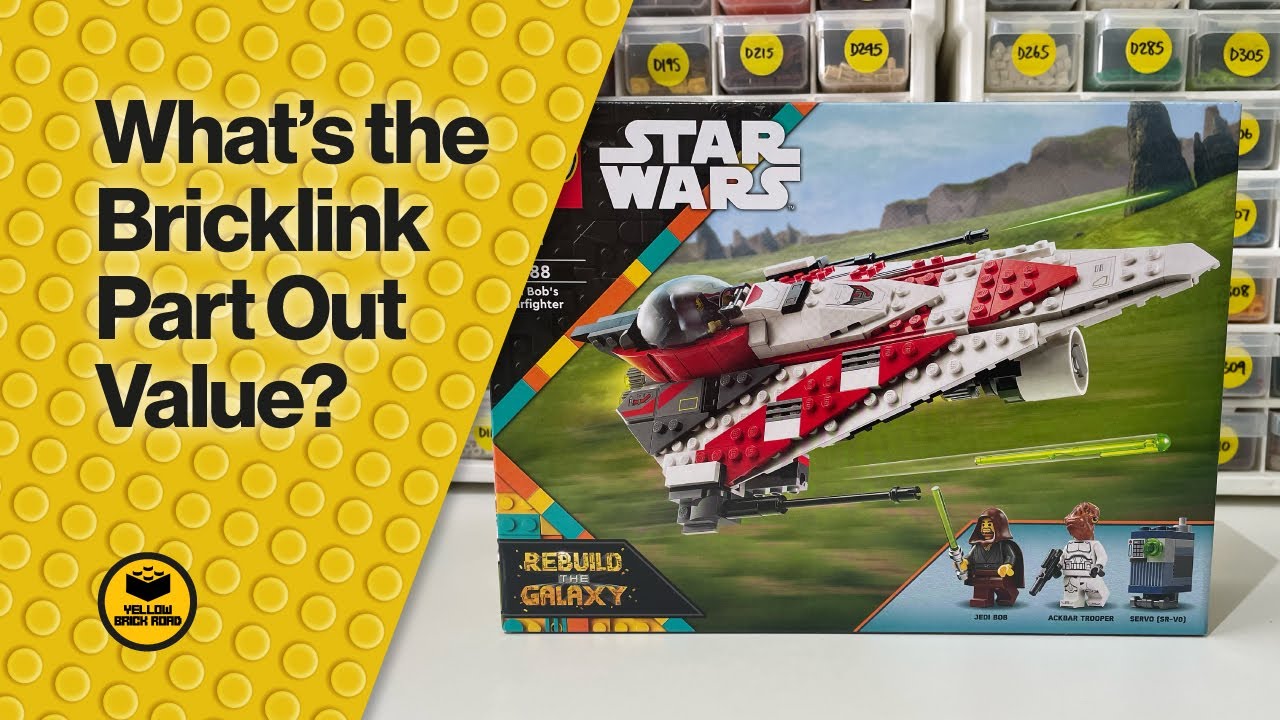 What's The Bricklink Part Out Value? : LEGO Star Wars - Jedi Bob's Starfighter 75388 - YouTube