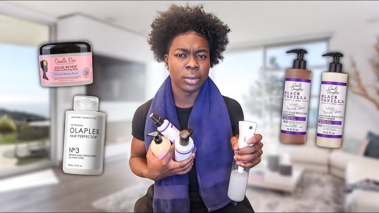 How To FIX Damaged Hair FAST & STOP Breakage ! (Wash Day Routine) - YouTube