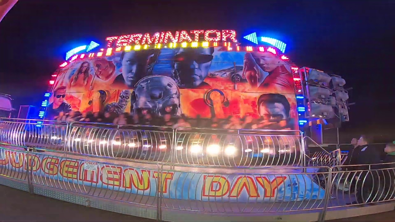 Terminator miami fun fair ride @ treorchy funfair 2020 - YouTube