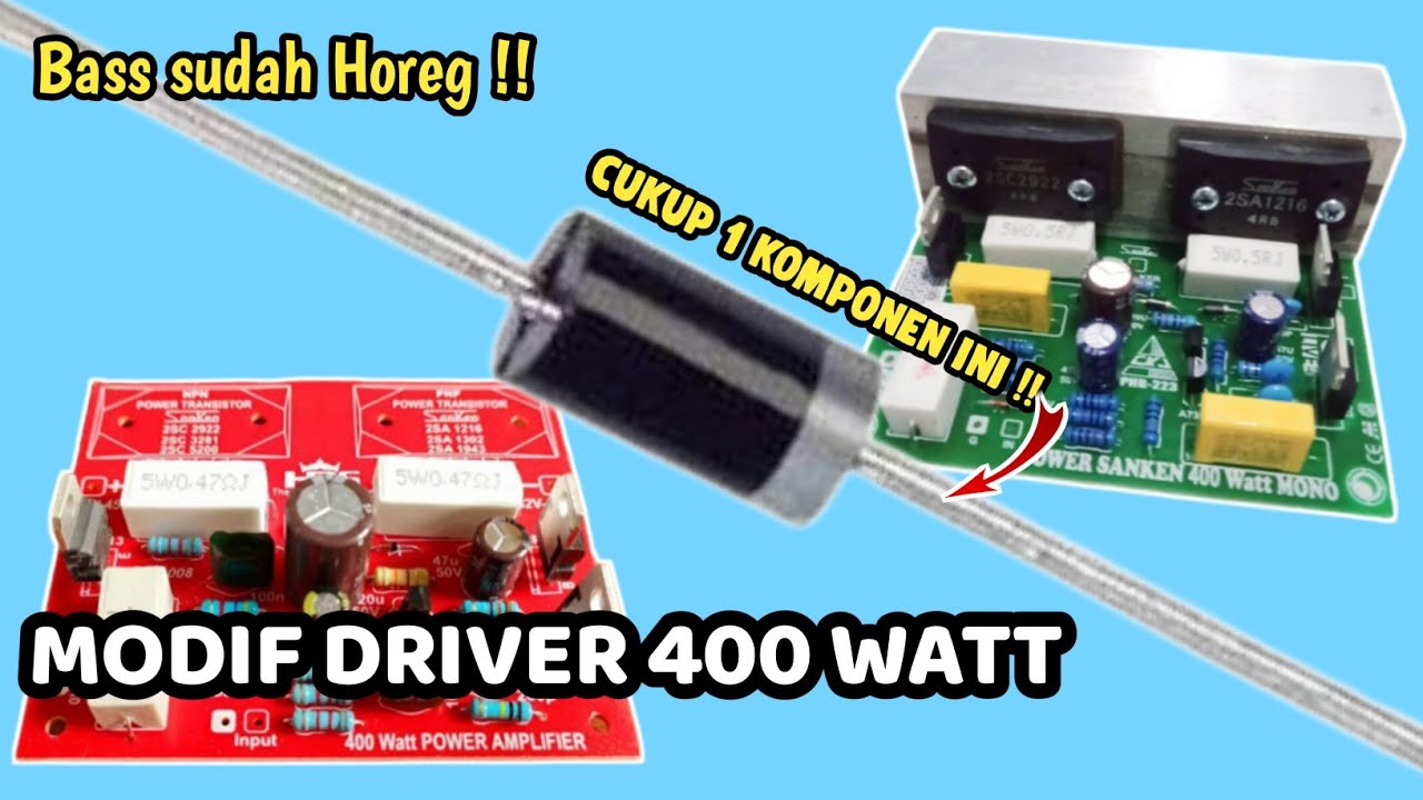 Cara modif power 400 watt biar Bass Nendang Horeg - YouTube