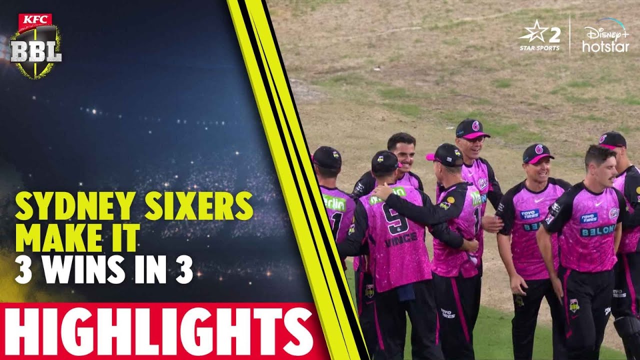 Highlights: Jordan Silk 66* Proves Vital as Sixers Pip Strikers by 1 ...