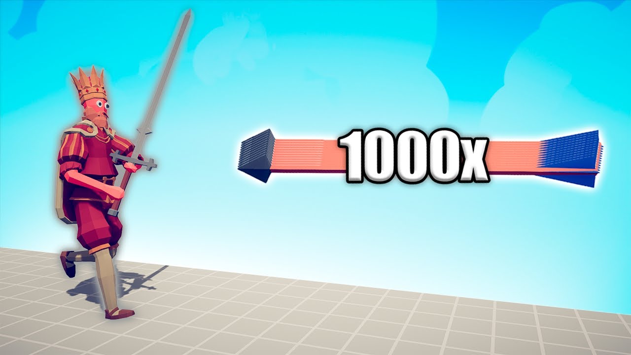 KING vs 1000x OVERPOWERED UNITS - TABS | Totally Accurate Battle ...
