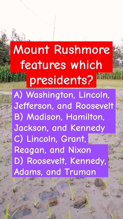 Mount Rushmore features which presidents? #shorts #trending #puzzle # ...