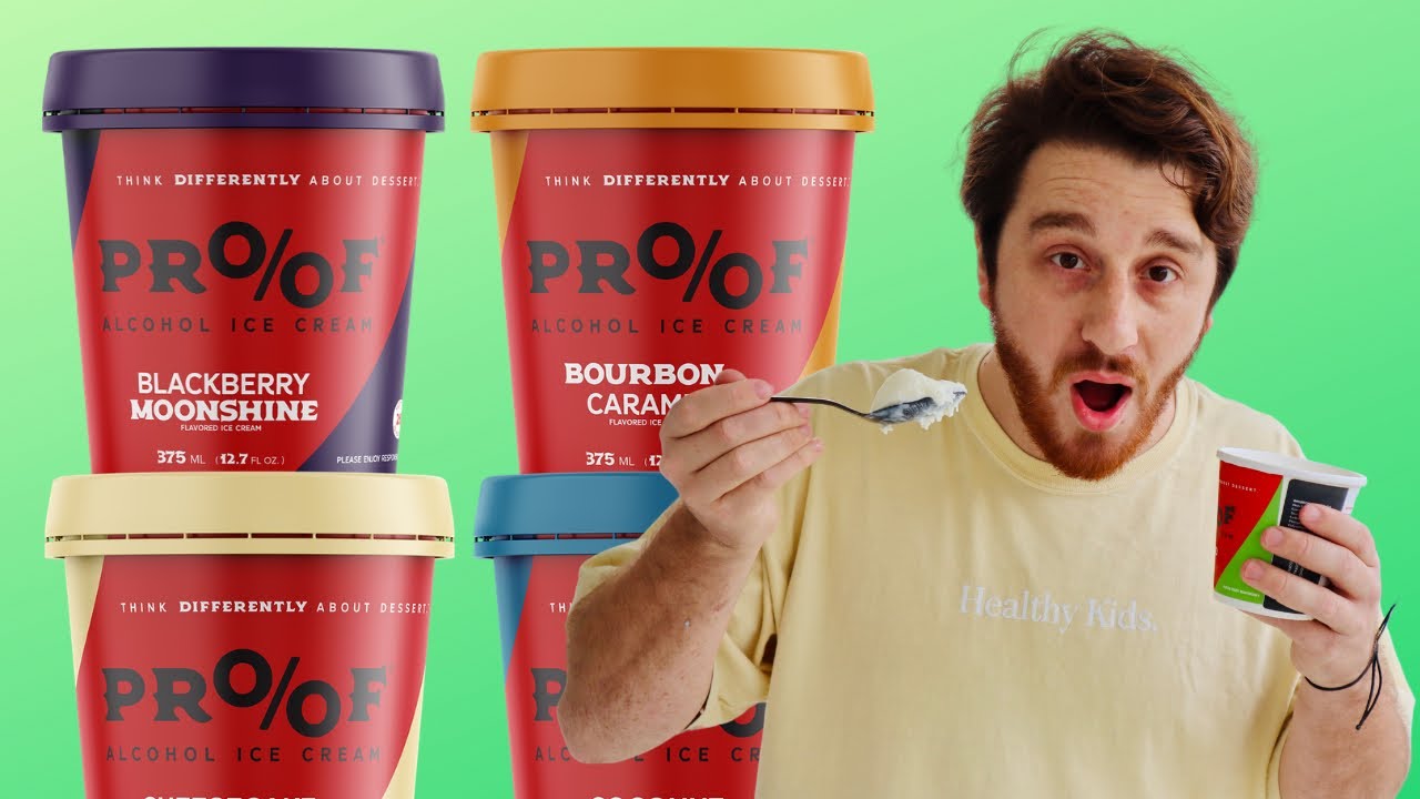 Let’s Get Ice Cream Wasted!! - Reviewing Proof Alcohol Ice Cream - YouTube