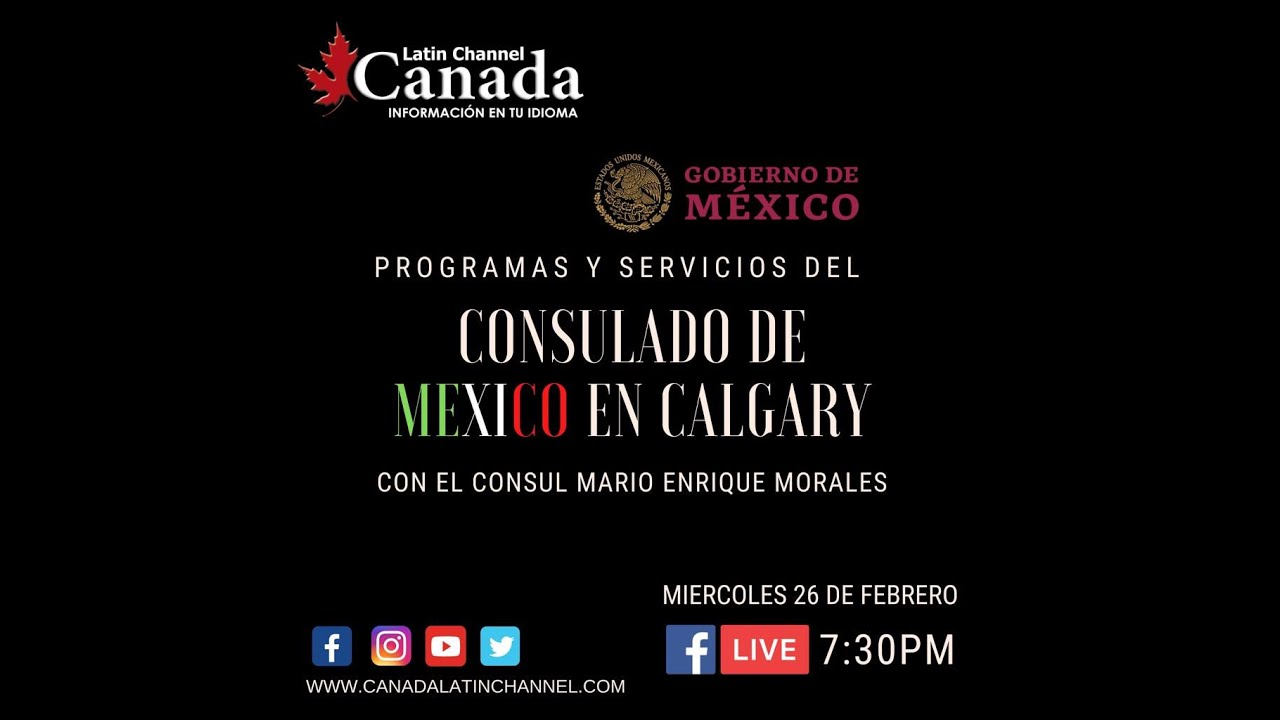 Servicios que brinda el consulado de Mexico en Calgary - YouTube