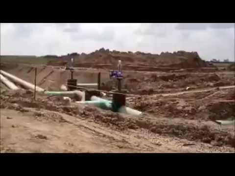 Piping burst during hydro test - YouTube