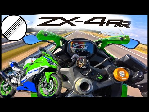 16,000 RPM Madness!! Kawasaki ZX-4RR Top Speed on the Autobahn