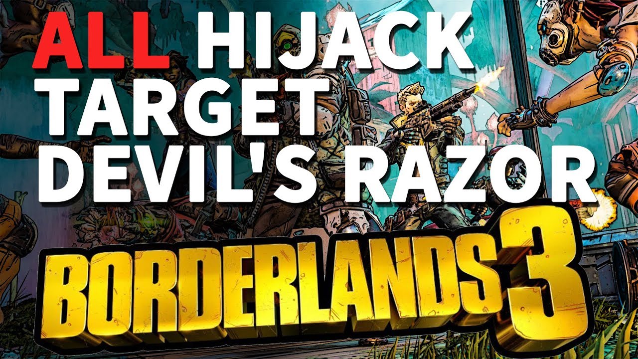 All Devil's Razor Hijack Target Locations Borderlands 3 - YouTube