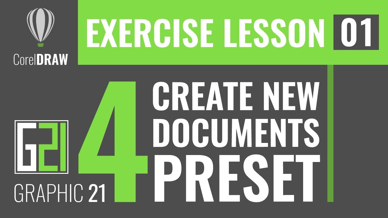 CorelDraw Exercise Lesson 1 آموزش کورل دراو تمرین درس۱ پریست ذخیره ...