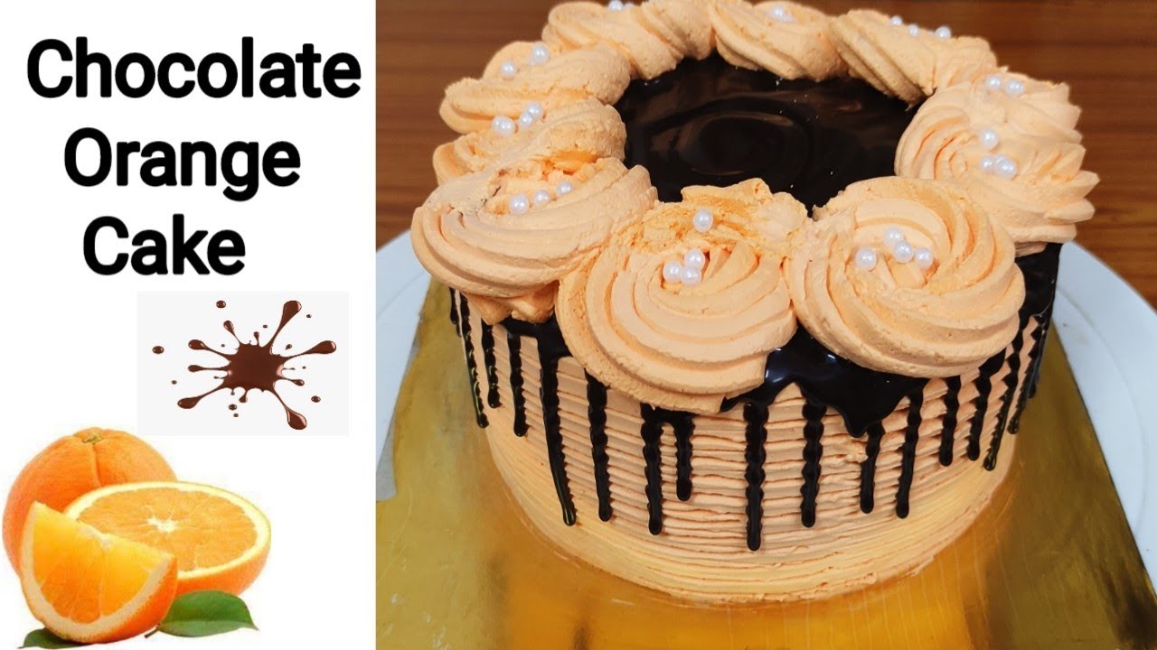 Half Kg Chocolate Orange Cake| Chocolate Cake With Orange Cream ...