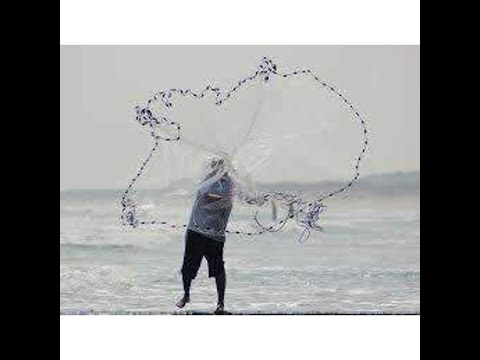 How to throw a 10 ft cast net - YouTube